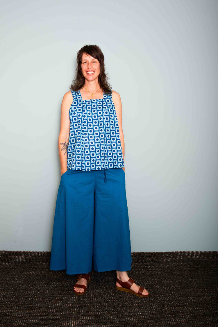 Top Cotton Ava Blue – Sapling Textiles