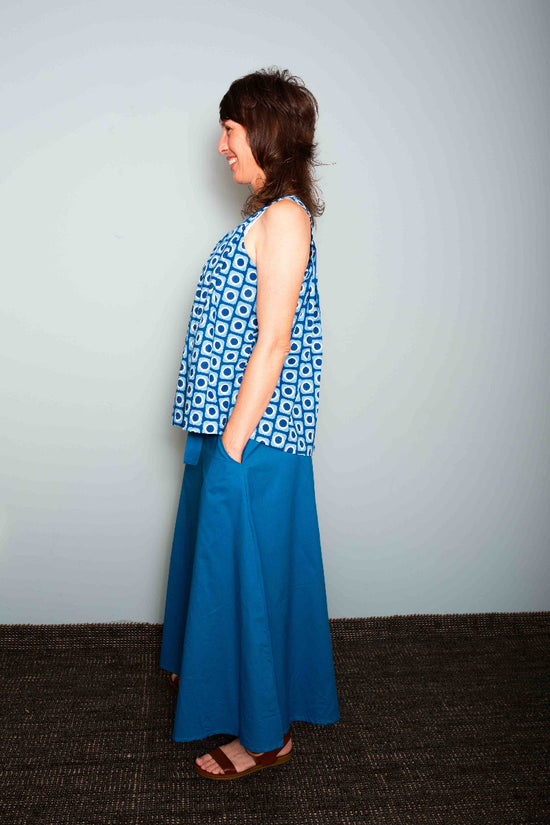 Top Cotton Ava Blue – Sapling Textiles