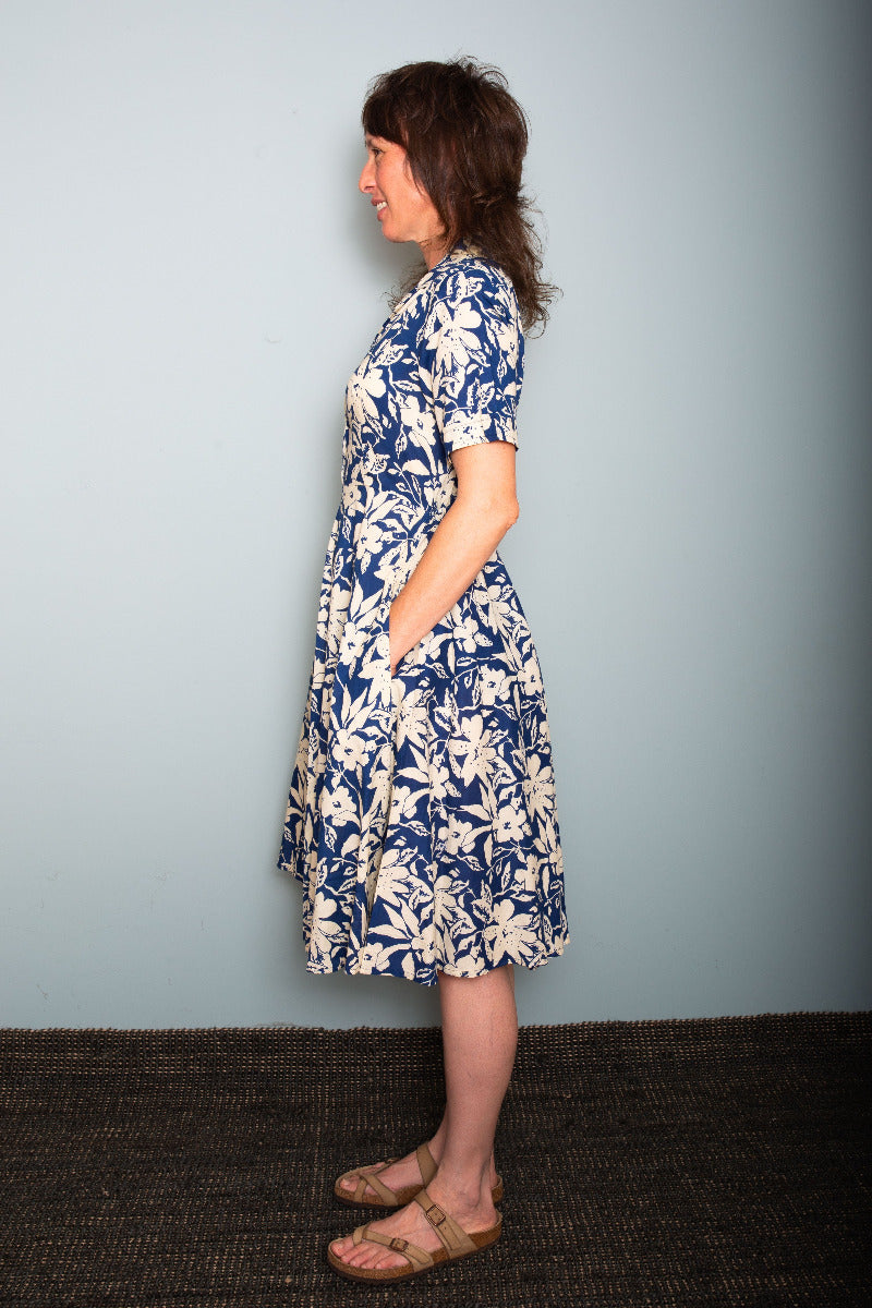 Dress Cotton Isla Blue – Sapling Textiles