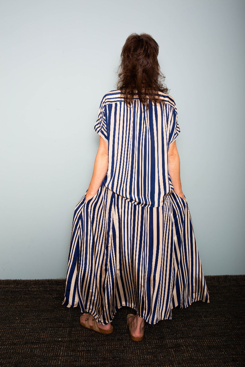 Skirt Modal Ivy Navy – Sapling Textiles